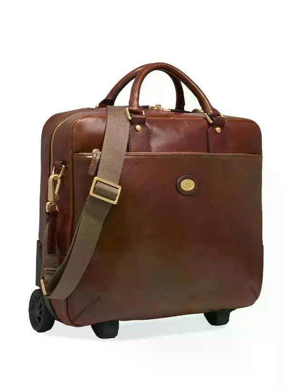 THE BRIDGE Leather Trolley Suitcase
