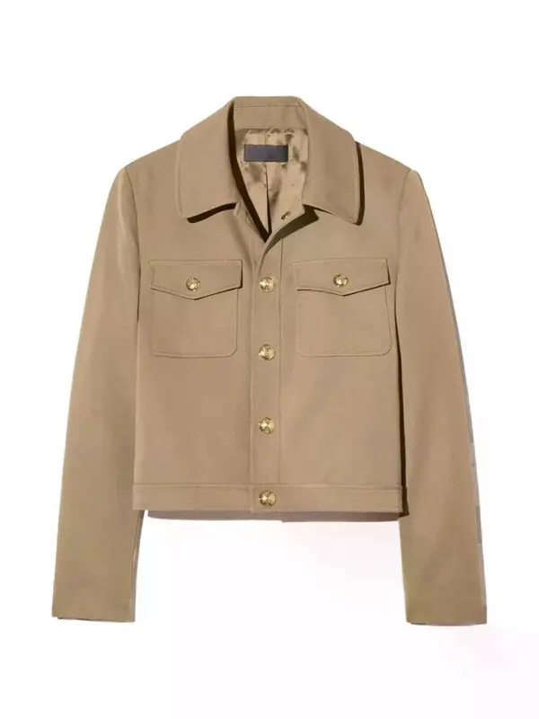 NILI LOTAN Edna Cropped Jacket - Neutrals