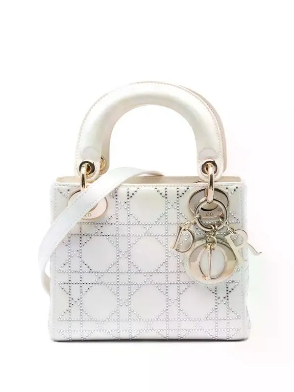Dior Mini Lady Satchel - White
