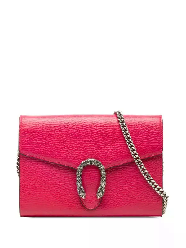 Gucci Calfskin Dionysus Wallet On Chain Crossbody Bag - Pink