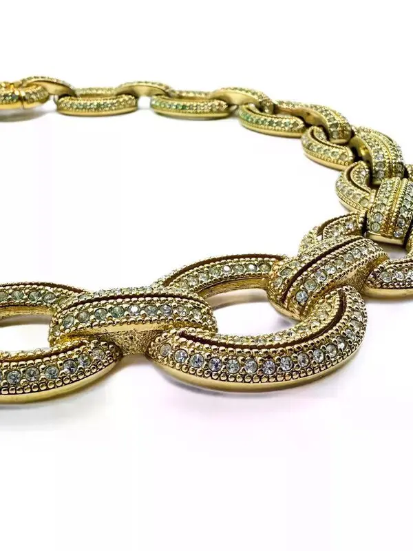 Dior Crystal Chain-link Necklace