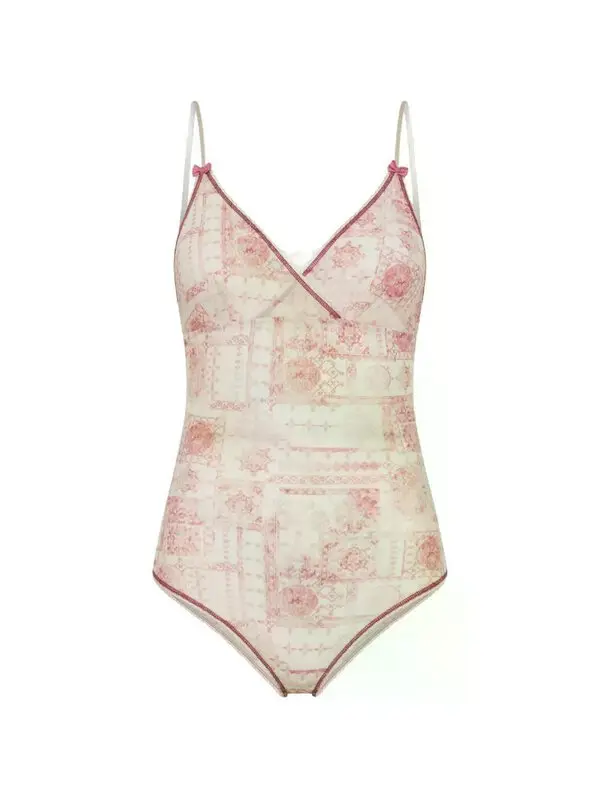 Momoni All-over Print Bodysuit - Neutrals