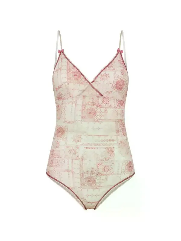 Momoni All-over Print Bodysuit - Neutrals