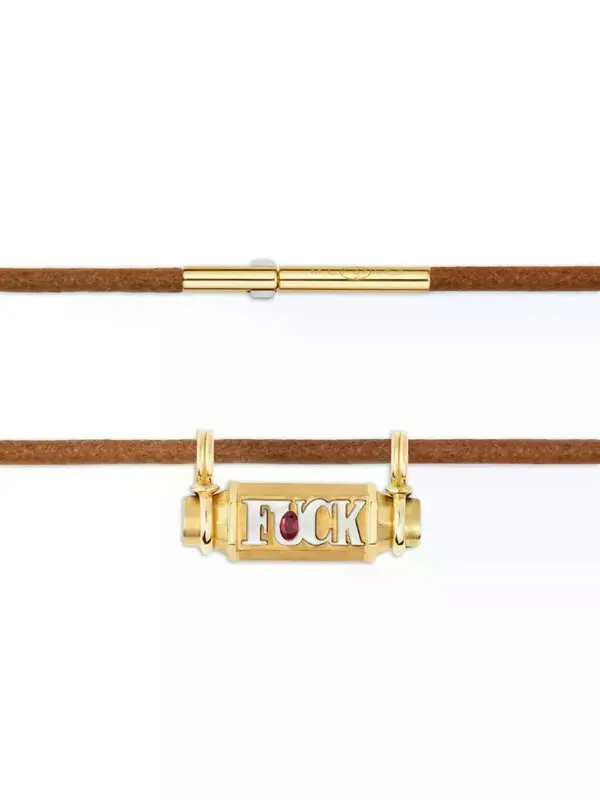 MARIE LICHTENBERG Smash Locket Ruby Necklace - Gold
