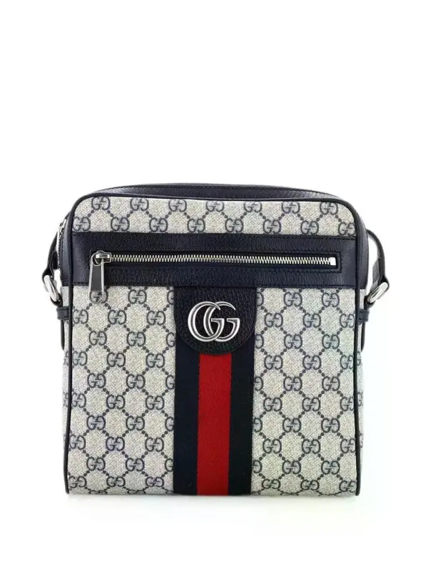 Gucci Ophidia Messenger Bag Gg Coated Canvas Small Crossbody Bag - Blue