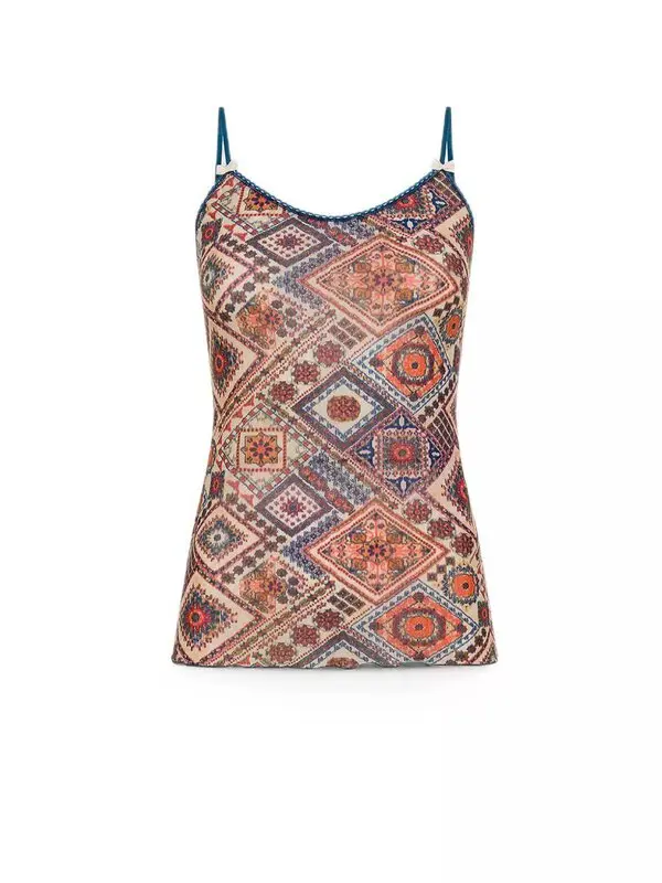 Momoni Geometric Print Top