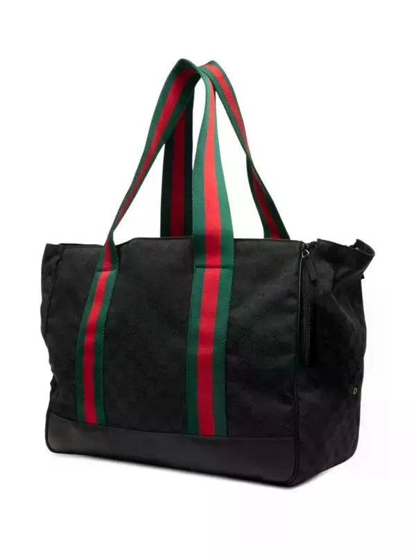 Gucci Gg Canvas Web Dog Carrier Bag
