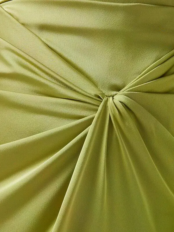 GEMY MAALOUF One-shoulder Draped Gown - Green