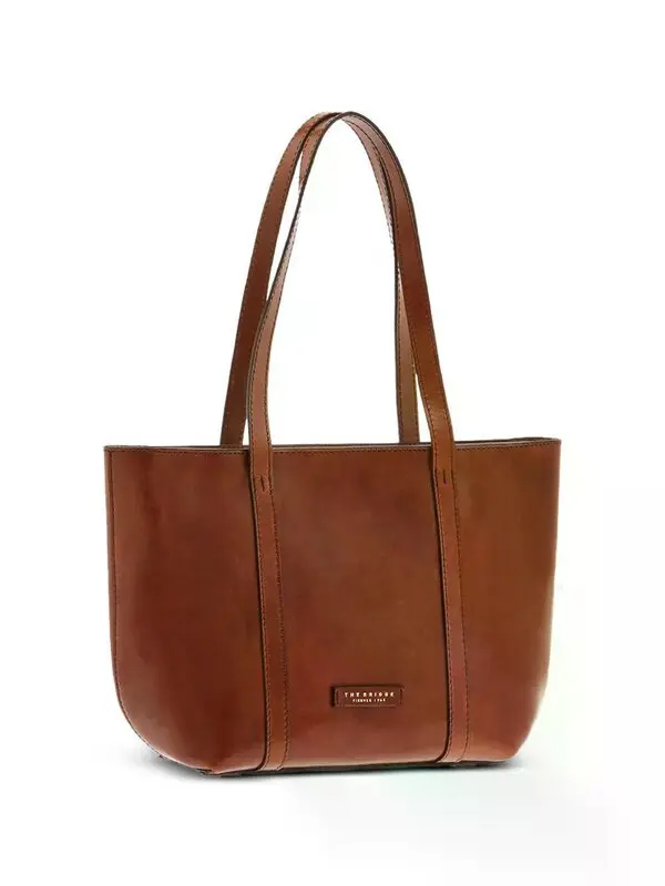 THE BRIDGE Leather Zip-top Tote Bag