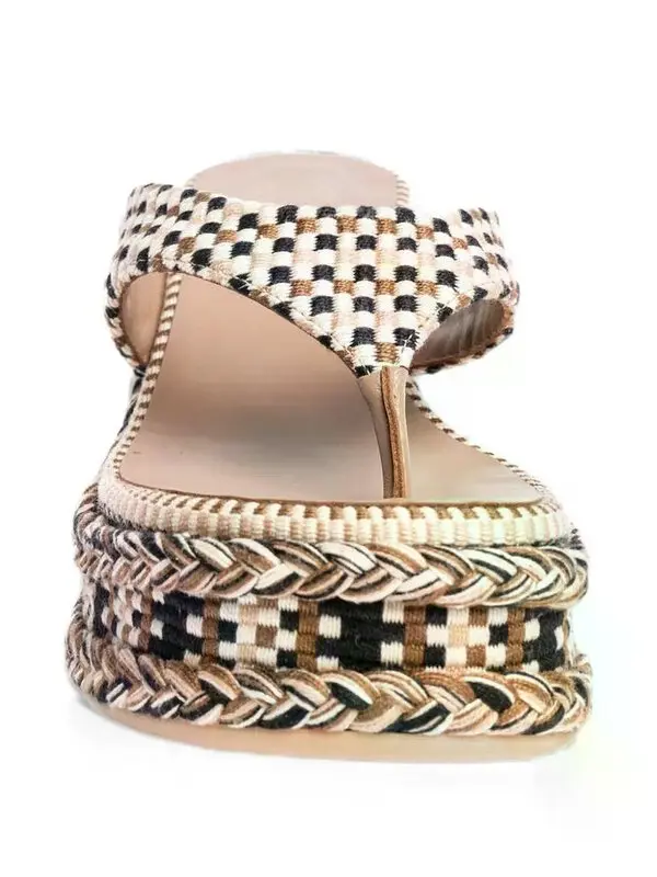 AMAMBAIH Ramona Woven Platform Sandals
