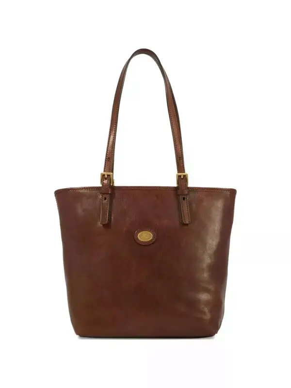 THE BRIDGE Leather Buckle Tote Bag