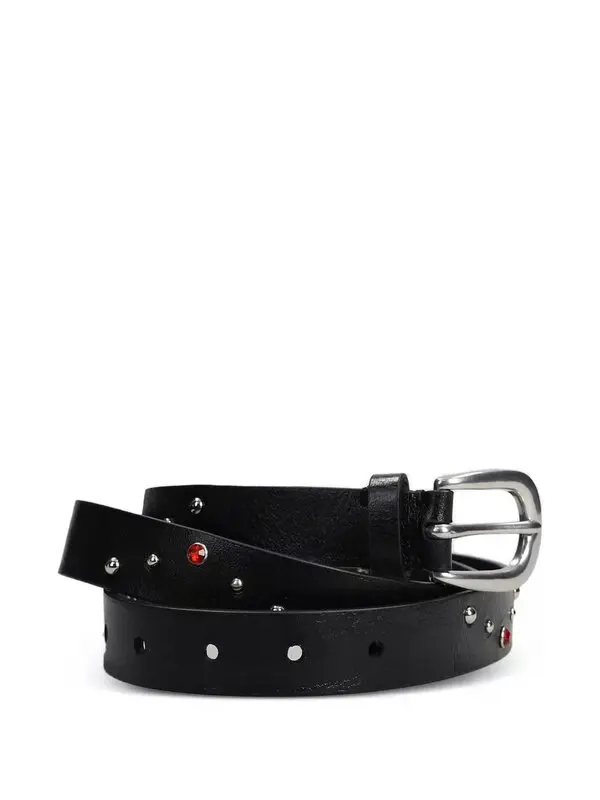 Paul Smith Crystal-embellished Leather Belt