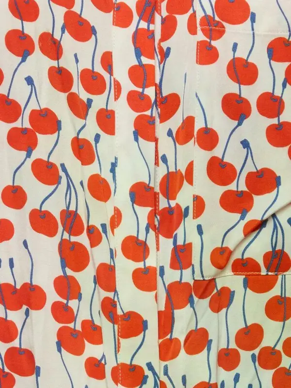 Victoria Beckham Cherry Print Tunic Trousers Set
