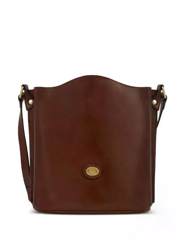 THE BRIDGE Leather Bucket Bag - Brown