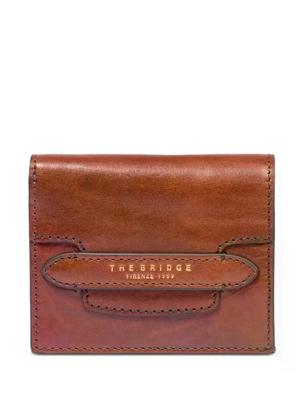 THE BRIDGE Logo-debossed Leather Wallet