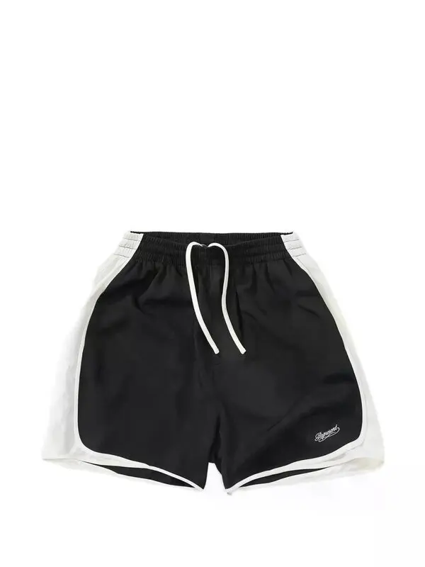 REPRESENT Cruz Relaxed Fit Side-stripe Shorts - Black