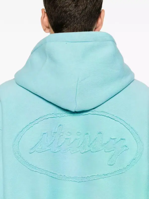 StÜssy Embroidered Logo Zip-up Hoodie