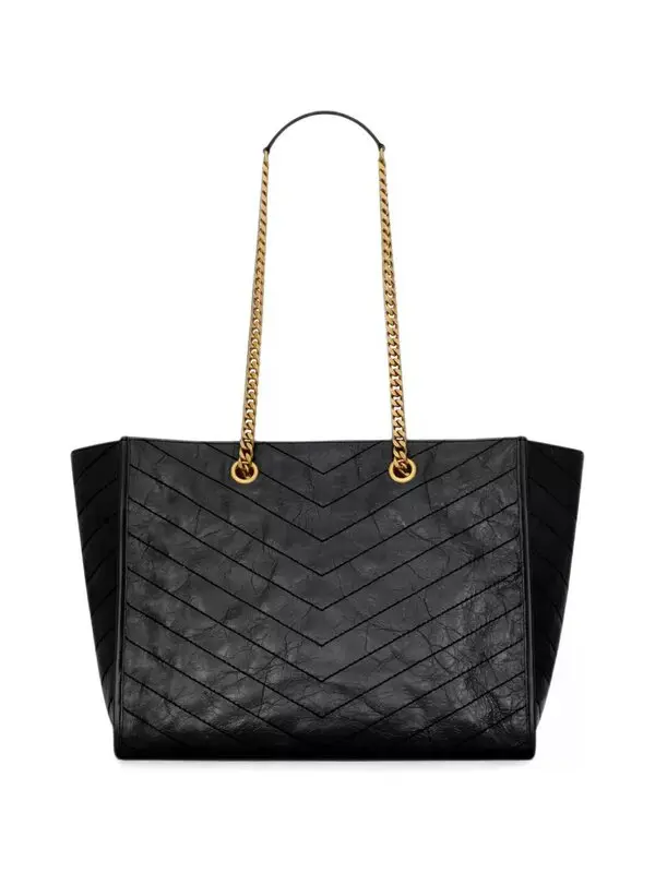 Saint Laurent Niki Quilted Tote Bag - Black
