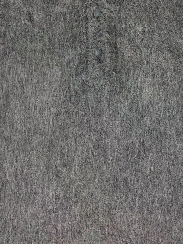 Chloé Brushed Finish Polo Shirt - Grey