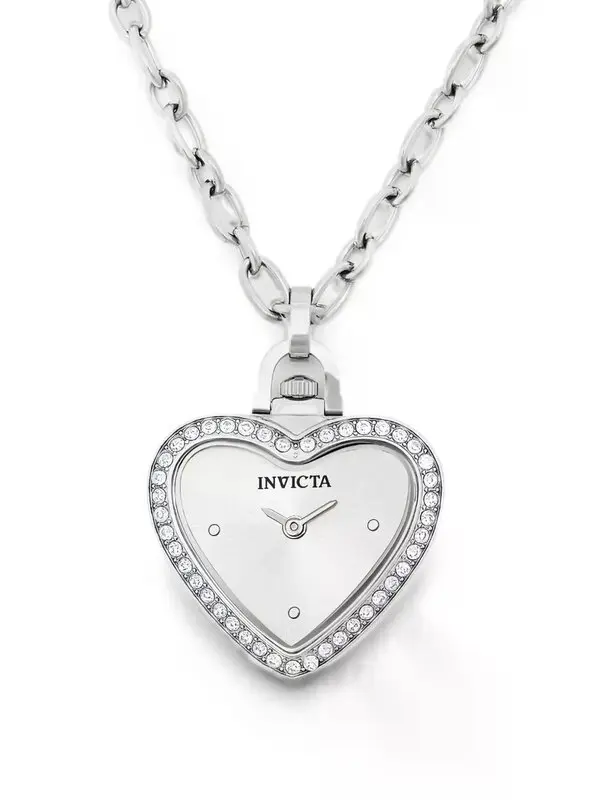 INVICTA Mini Angel Heart-shaped Crystal-embellished Necklace Watch