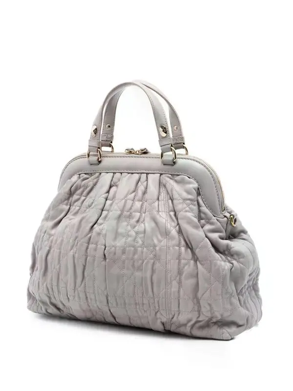 Dior Lambskin Gaufre Delices Frame Satchel