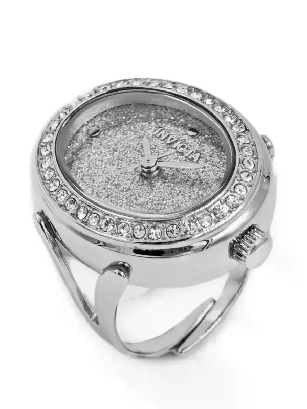 INVICTA Crystal-embellished Mini Ring Watch