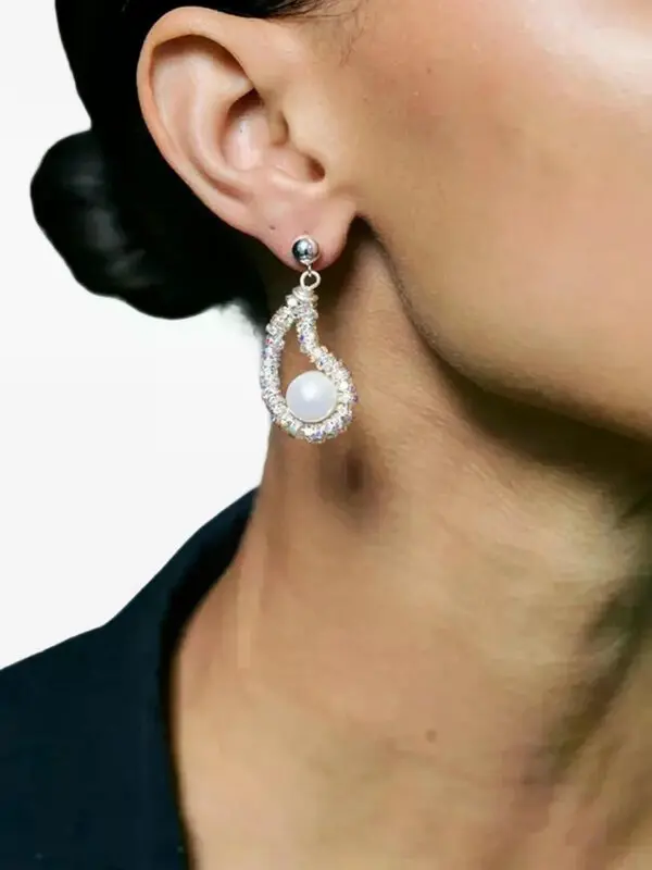 PEARL OCTOPUSS.Y Mini Oysters Crystal-embellished Earrings