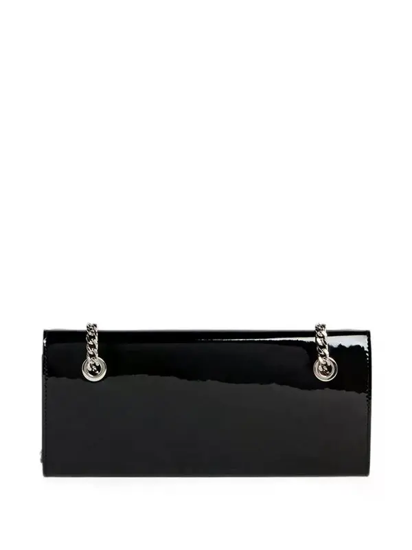 Dsquared2 Patent Leather Evening Clutch With Chain Strap