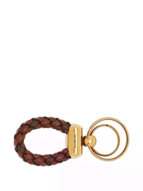 THE BRIDGE Braided Leather Keyring
