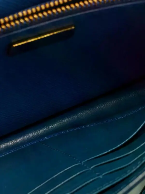 Prada Saffiano Lux Flap Wallet On Chain