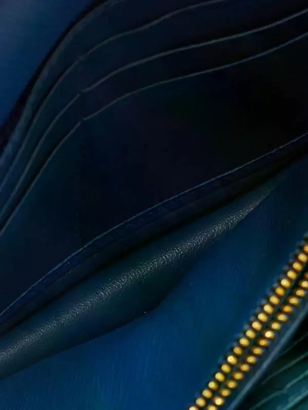 Prada Saffiano Lux Flap Wallet On Chain