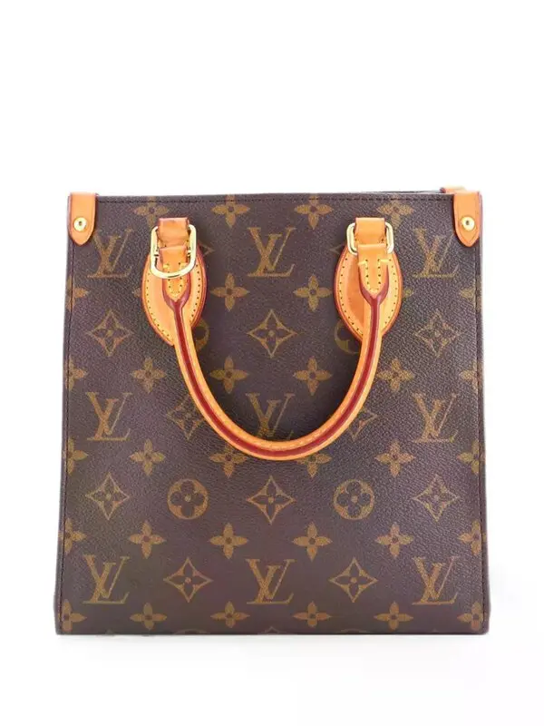 LOUIS VUITTON Sac Plat Nm Bag Monogram Canvas Bb Tote Bag