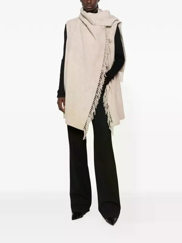 Fabiana Filippi Fringe-trim Sleeveless Jacket