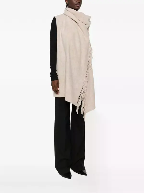 Fabiana Filippi Fringe-trim Sleeveless Jacket