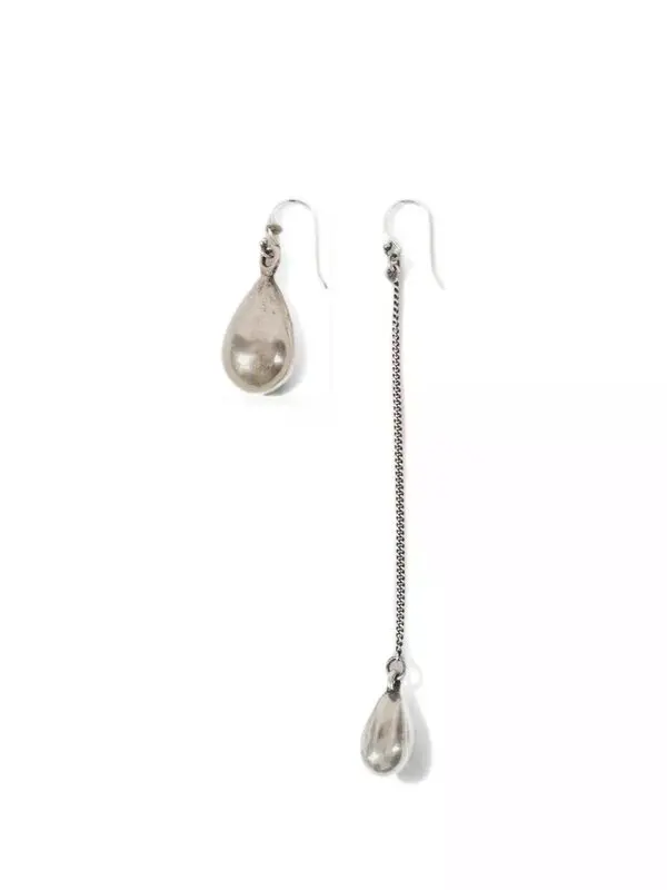 ANN DEMEULEMEESTER Judith Teardrop Mismatched Earrings - Silver