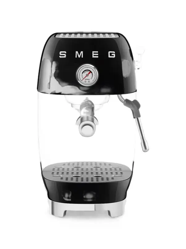 SMEG Anni 50 Logo-plaque Cold-brew Manual Espresso Machine - Black
