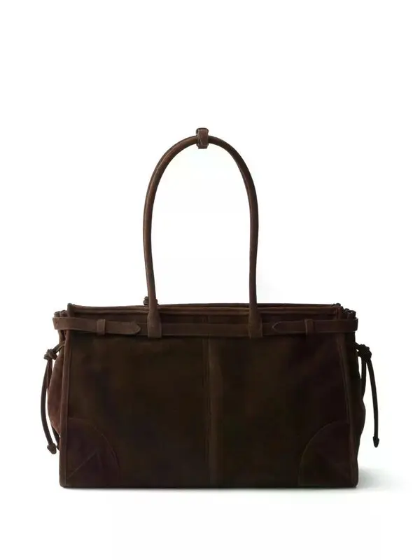 Prada Bonnie Large Suede Handbag