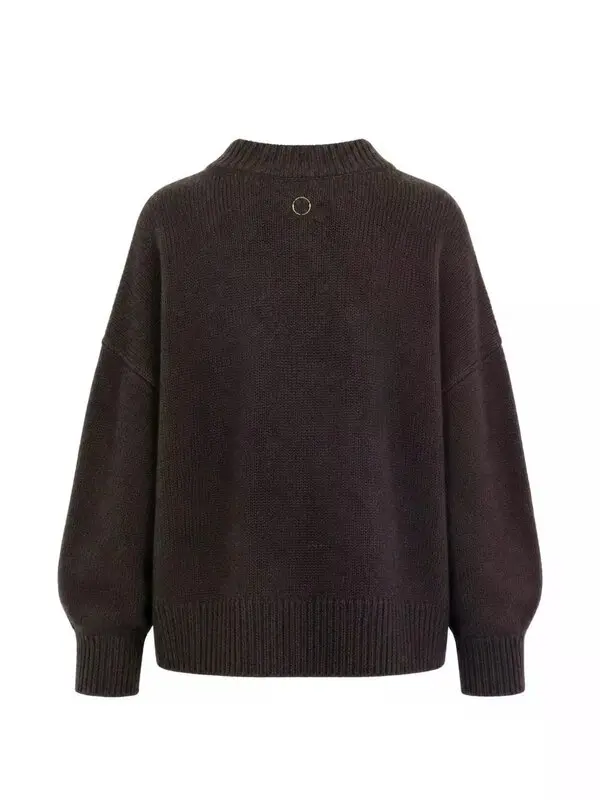 OYUNA Ribbed-trim Drop-shoulder Sweater
