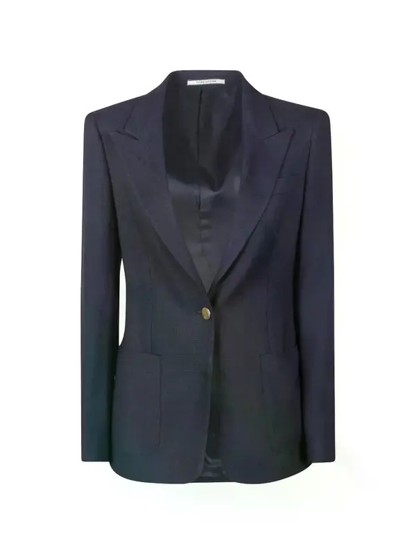 Tagliatore Single-breasted Blazer With Peak Lapels