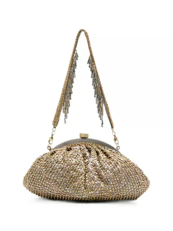 SLO_HAND_MADE Bead-embellished Clutch Bag