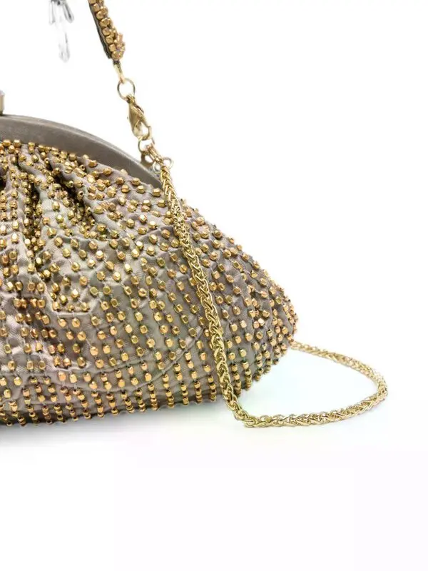 SLO_HAND_MADE Bead-embellished Clutch Bag