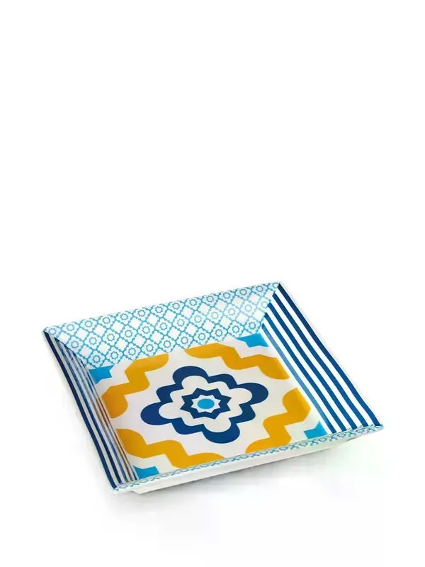 L'OCA NERA Lisbona Tile-print Tray