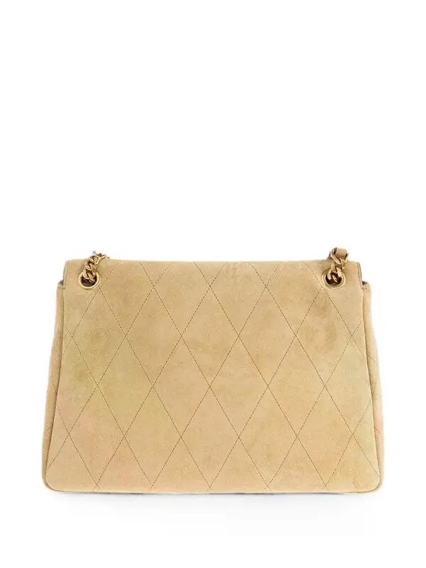 Tory Burch Quilted Suede Tote Bag