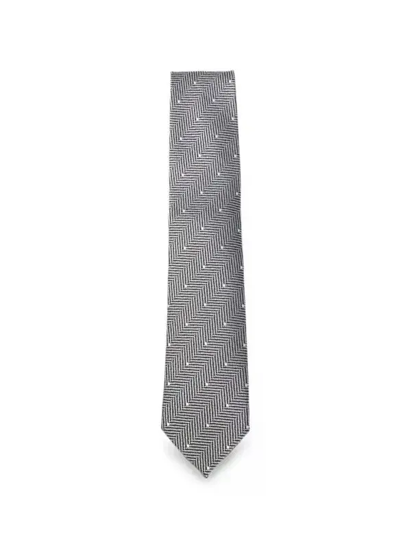 TOM FORD Polka-dot Tie - Black
