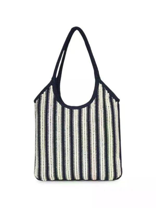Miu Miu Crocheted Striped Tote Bag