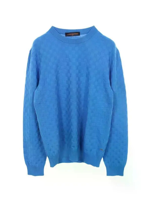 LOUIS VUITTON Damier Crew Neck Sweater