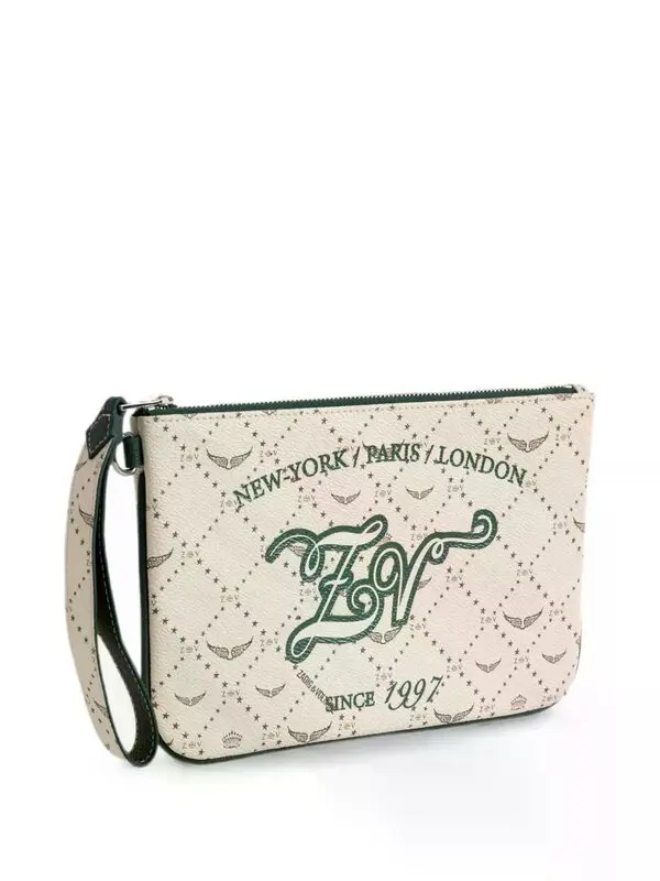 Zadig&Voltaire Logo-print Wristlet Pouch