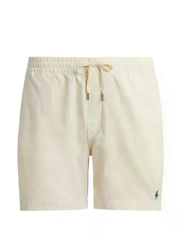 Polo Ralph Lauren Embroidered Corduroy Shorts - Neutrals