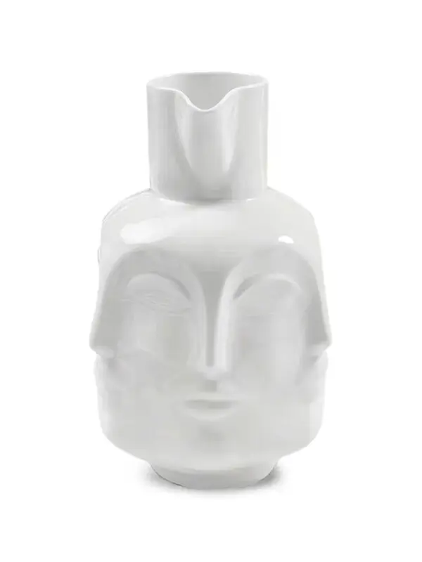 Jonathan Adler Face-embossed Pitcher - White
