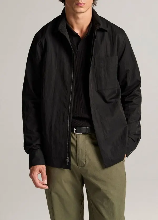 Vince Cotton-nylon Zip Shirt
